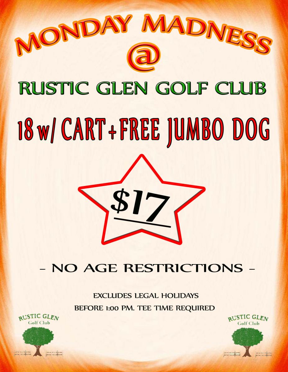 Rentals/Events - Rustic Glen Golf Club